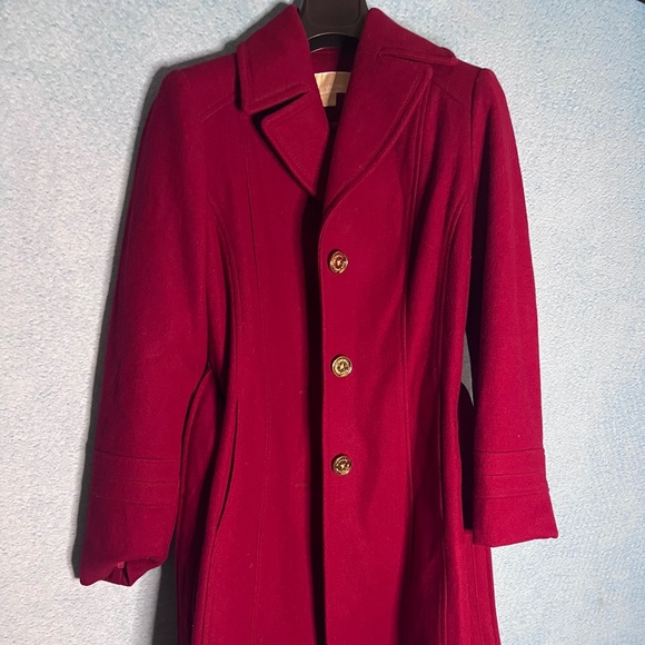 MICHAEL Michael Kors | Jackets & Coats | Michael Kors Red Peacoat ...